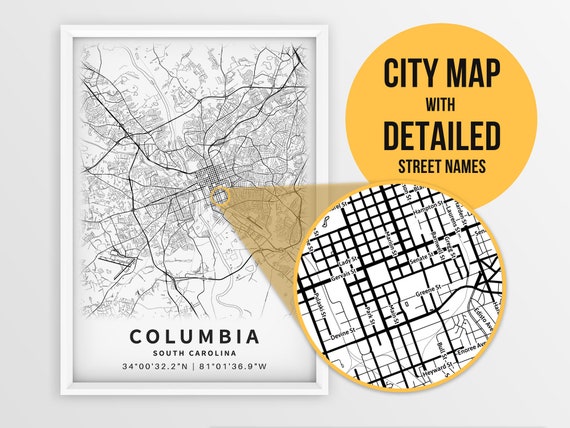Columbia Sc Area Map