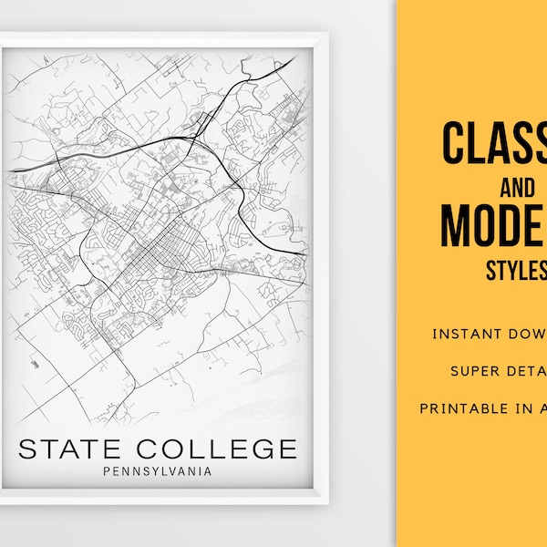 State Map Art Print - Etsy