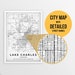 Printable Map of Lake Charles, Louisiana, USA With Street Names ...