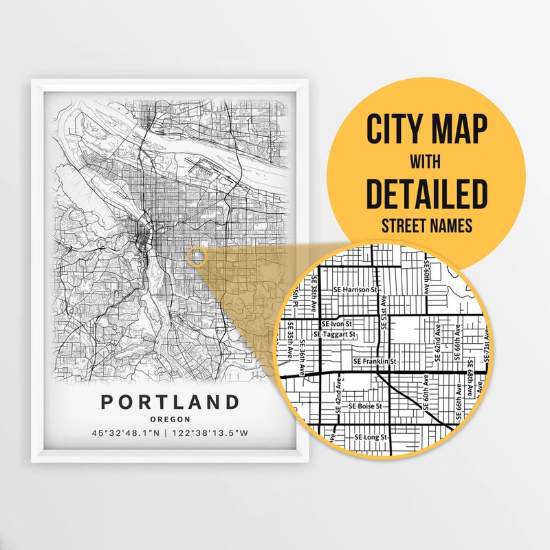 Portland Wall Art - Etsy