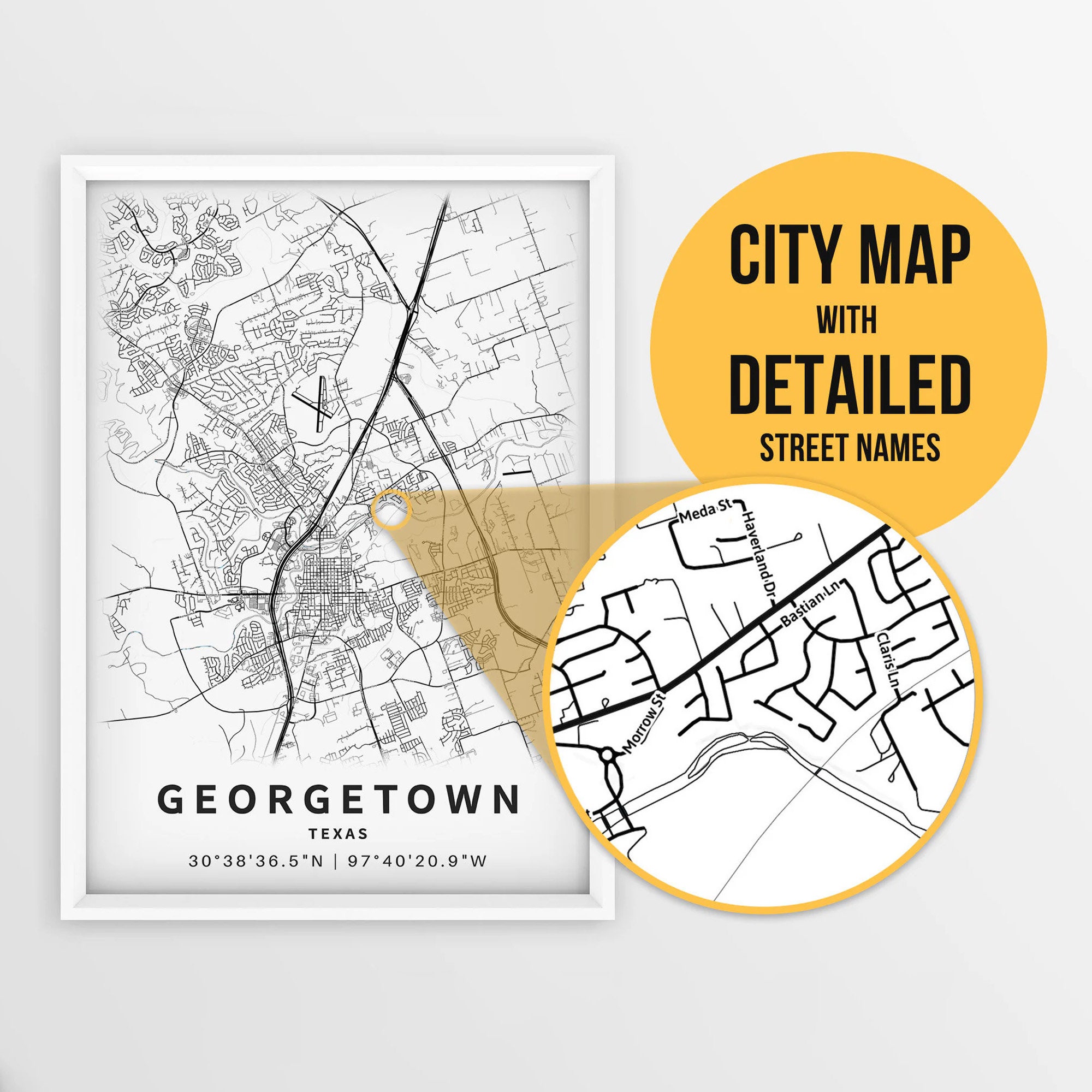 Map Of Georgetown Texas