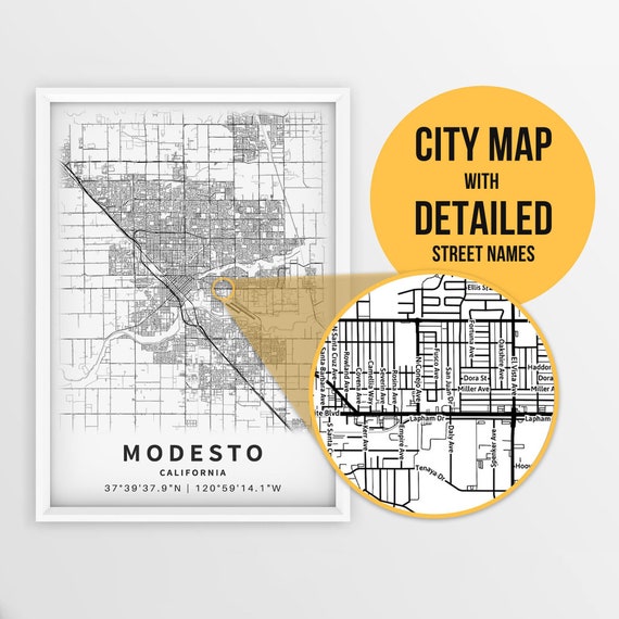 California Modesto Map