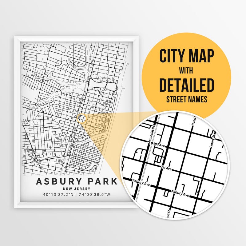 Asbury Park Poster - Etsy