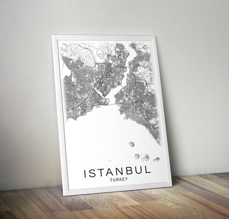 Printable Map of Istanbul Turkey Instant Download City - Etsy