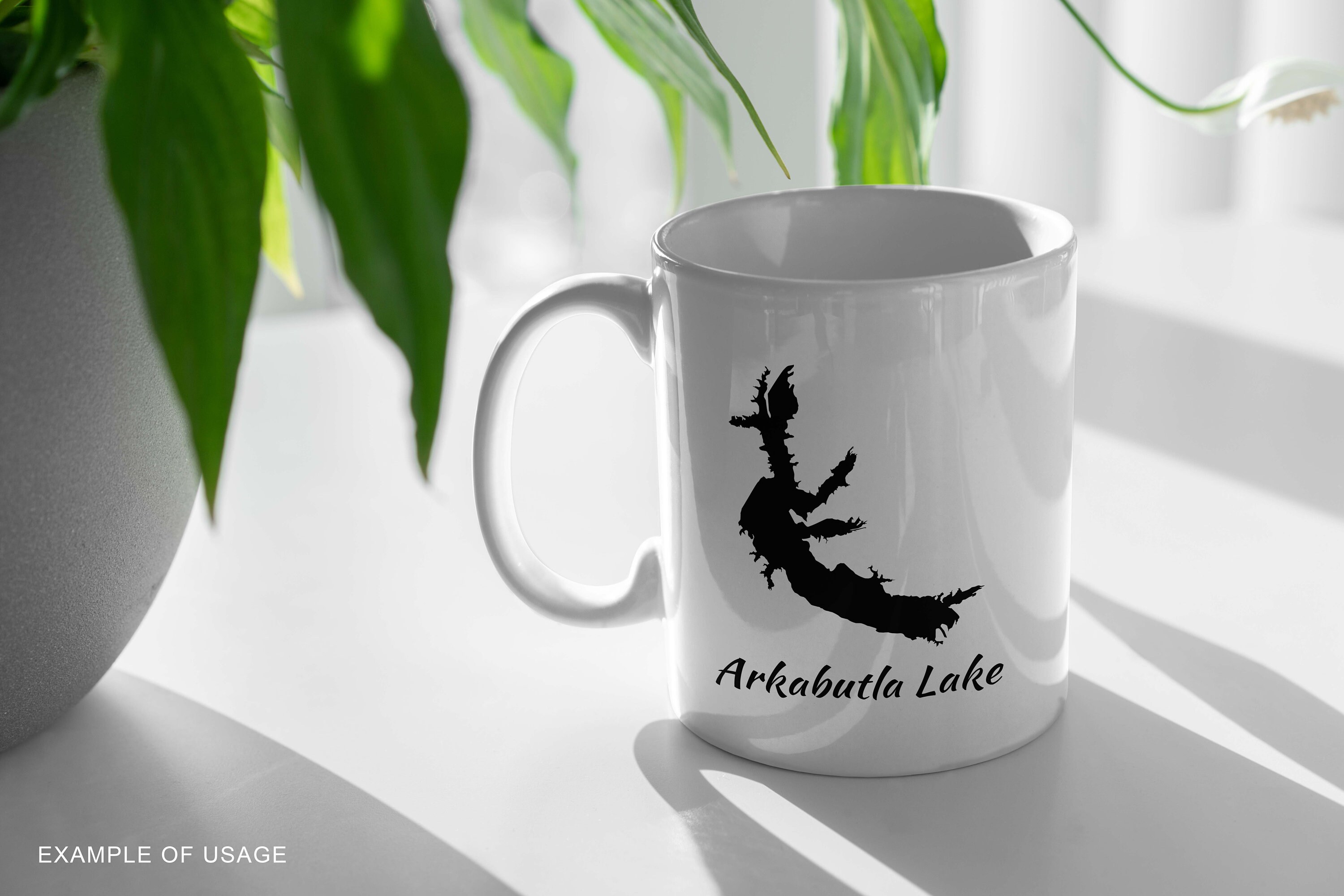 Arkabutla Lake Map SVG, Mississippi Map Vector File - Instant Download ...
