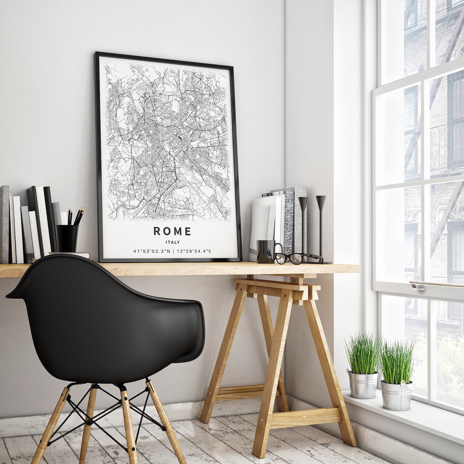 Custom Map of Your City Any Town With Street Name Digital - Etsy