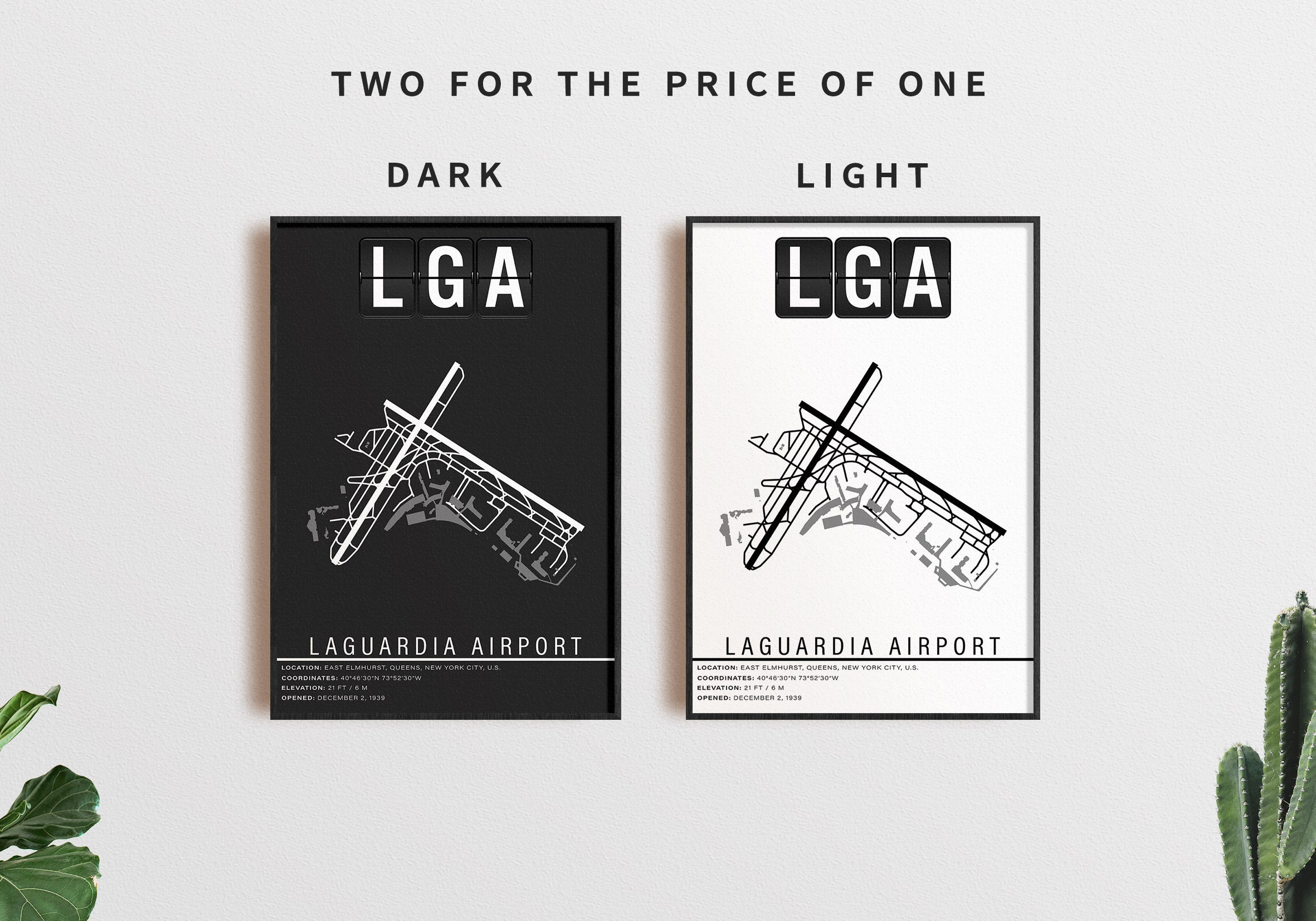 New York LGA Laguardia Airport Poster Instant Download Map - Etsy