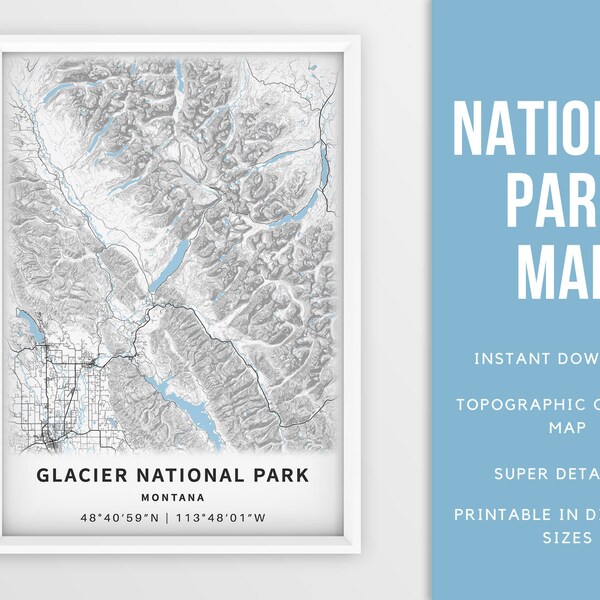 Glacier National Park Art - Etsy