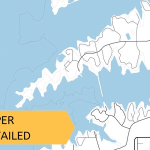 Printable Map of El Dorado Lake, Kansas, US - Instant Download \ Lake ...