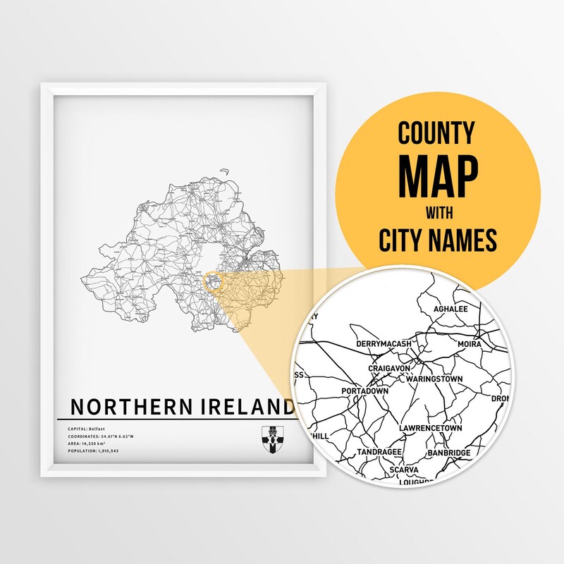 Northern Countries Maps - Etsy