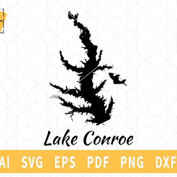 Lake Contour Svg - Etsy