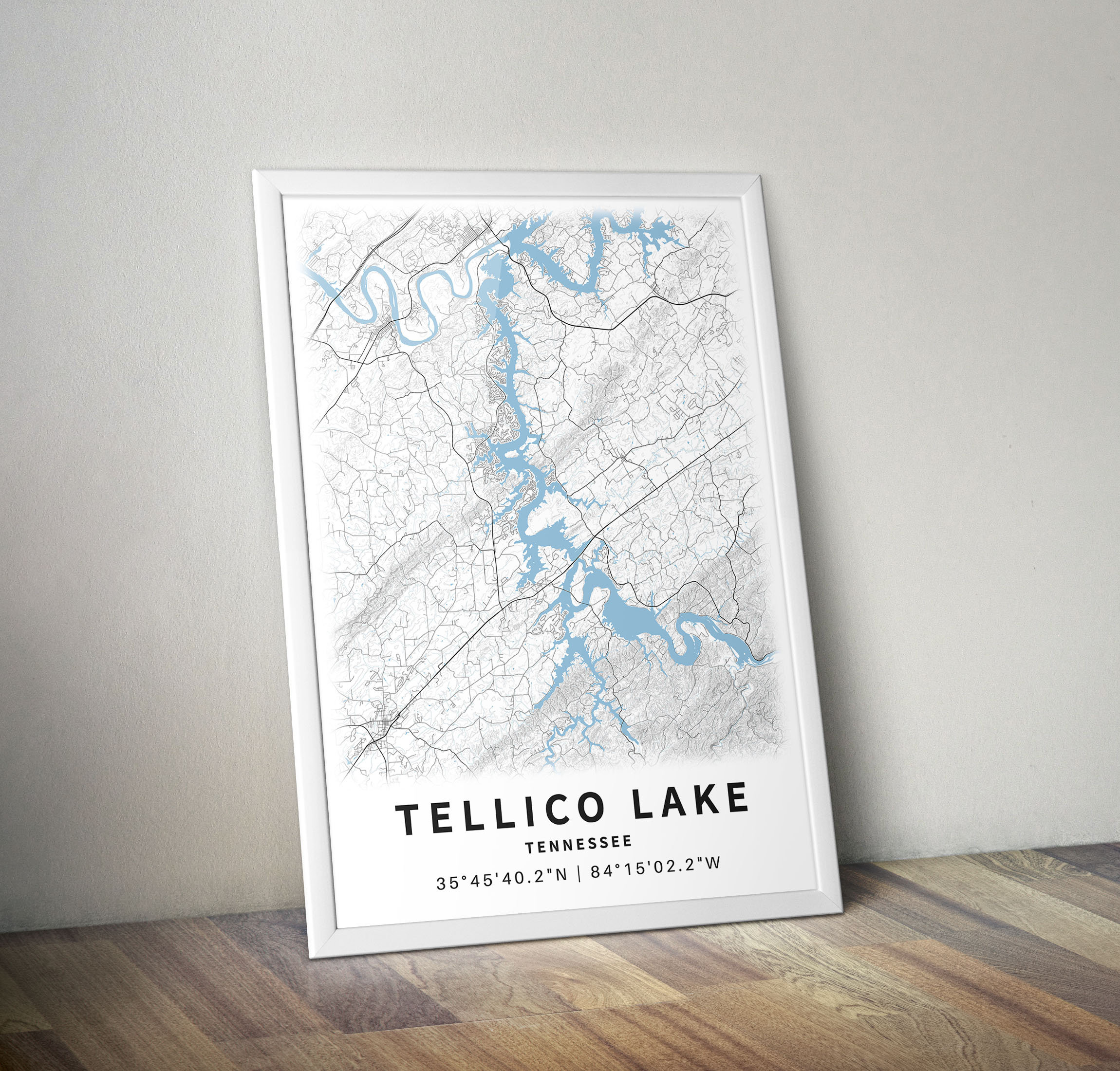 Mapa Del Lago Tellico En Tennessee