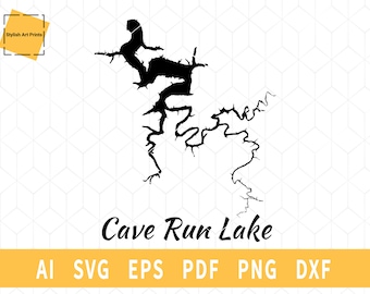 Cave Run Lake Map - Etsy