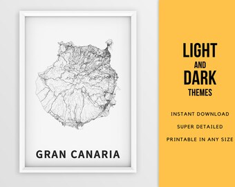 Gran Canaria Poster - Etsy