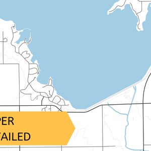 Printable Map of Cheney Reservoir, Kansas, US - Instant Download \ Lake ...