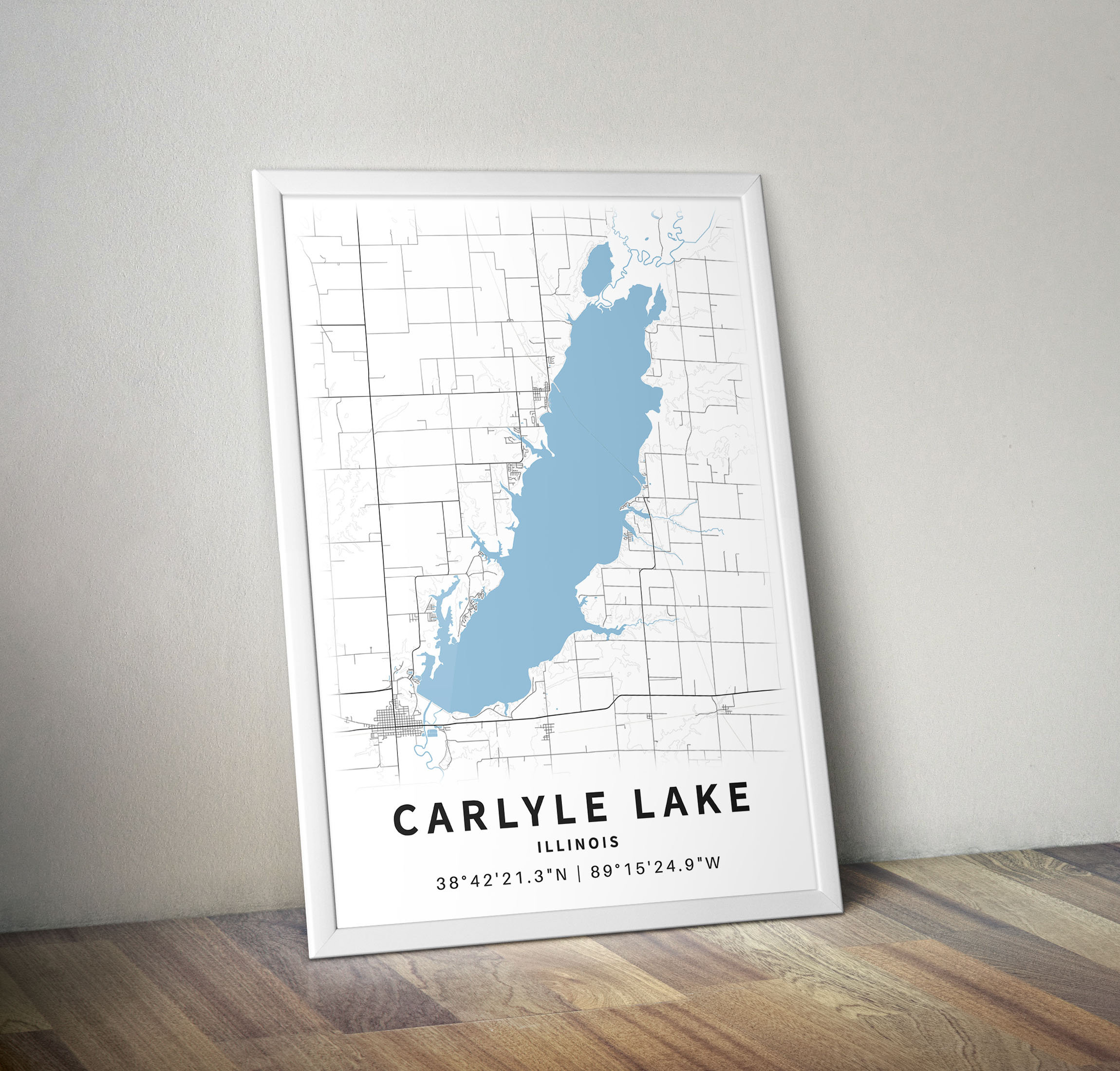Carlyle Lake Illinois Map