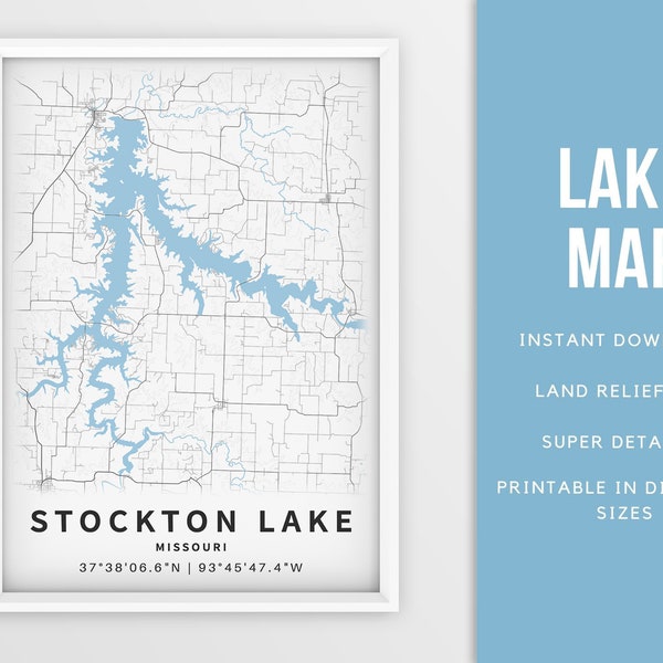 Stockton Lake Print - Etsy