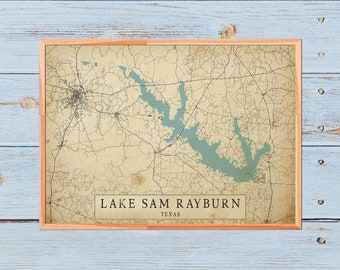 Sam Rayburn Lake Svg - Etsy