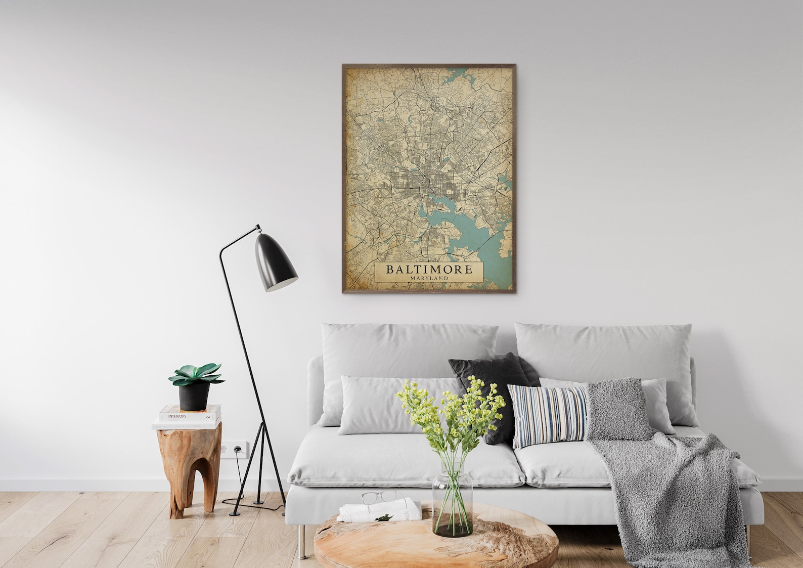Custom Vintage Style Map of Your City Any Town Digital - Etsy