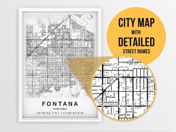 City Of Fontana Ca Map