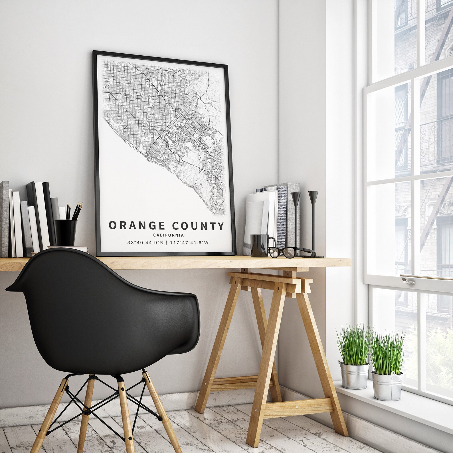 Printable Map of Orange County, California, USA With Street Names ...