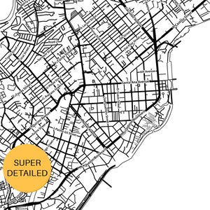 Printable Map of Davao City, Philippines With Street Names - Instant ...
