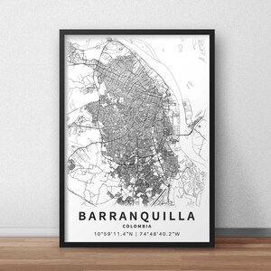 Barranquilla Colombia Map With Street Names, Printable Barranquilla ...