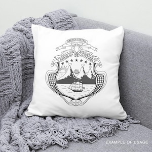 Costa Rica Coat of Arms, Costa Rica Vector Clipart - SVG \ PNG \ PDF ...