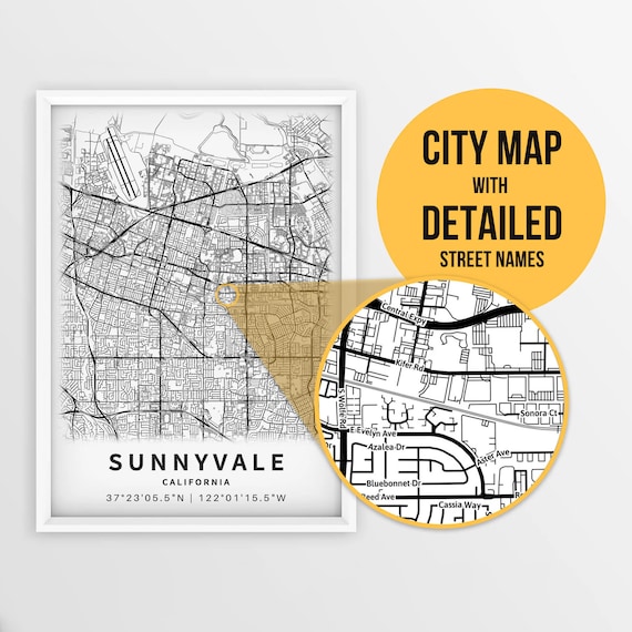 Mapa De Sunnyvale, California Sunnyvale – Disaster Area