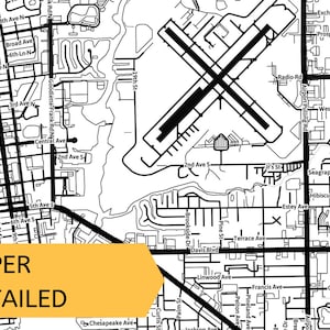Printable Map of Naples, Florida, USA With Street Names - Instant ...