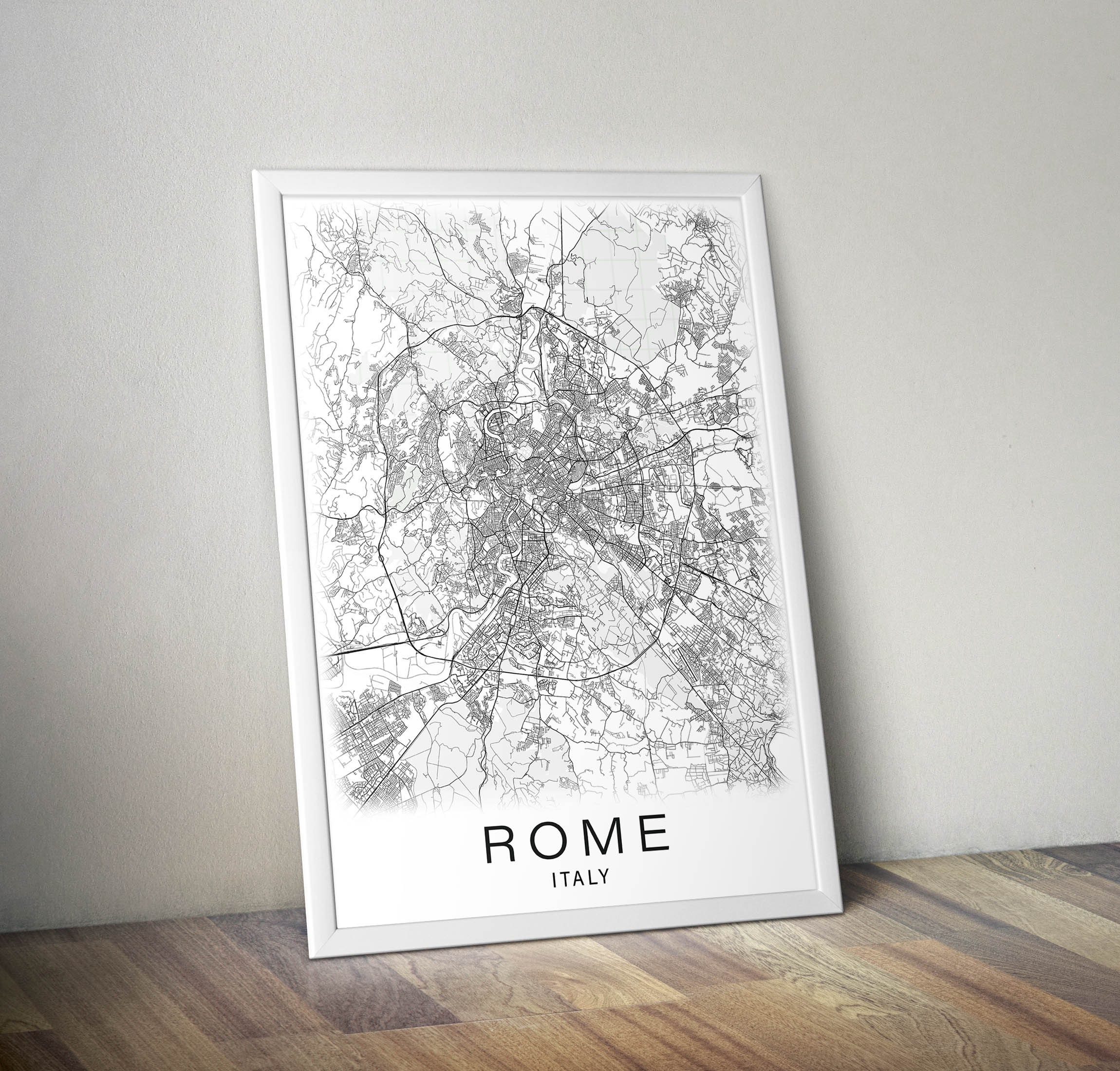 Printable Map of Rome Italy Instant Download City Map | Etsy