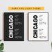Chicago Coordinates Poster, Printable GPS Wall Art – Chicago Print ...
