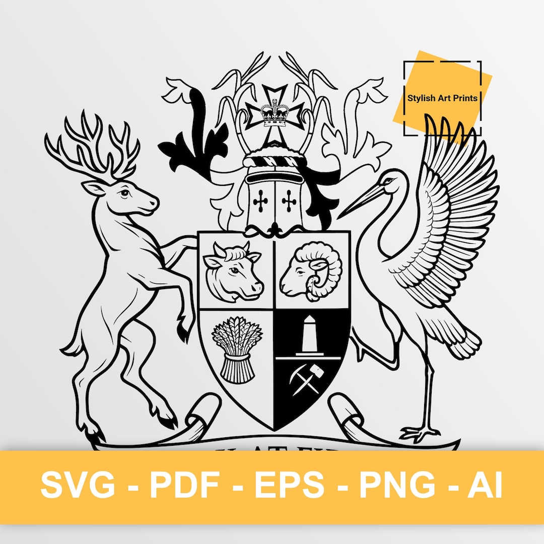 Queensland Coat of Arms, Australia Vector Clipart - SVG \ PNG \ PDF ...