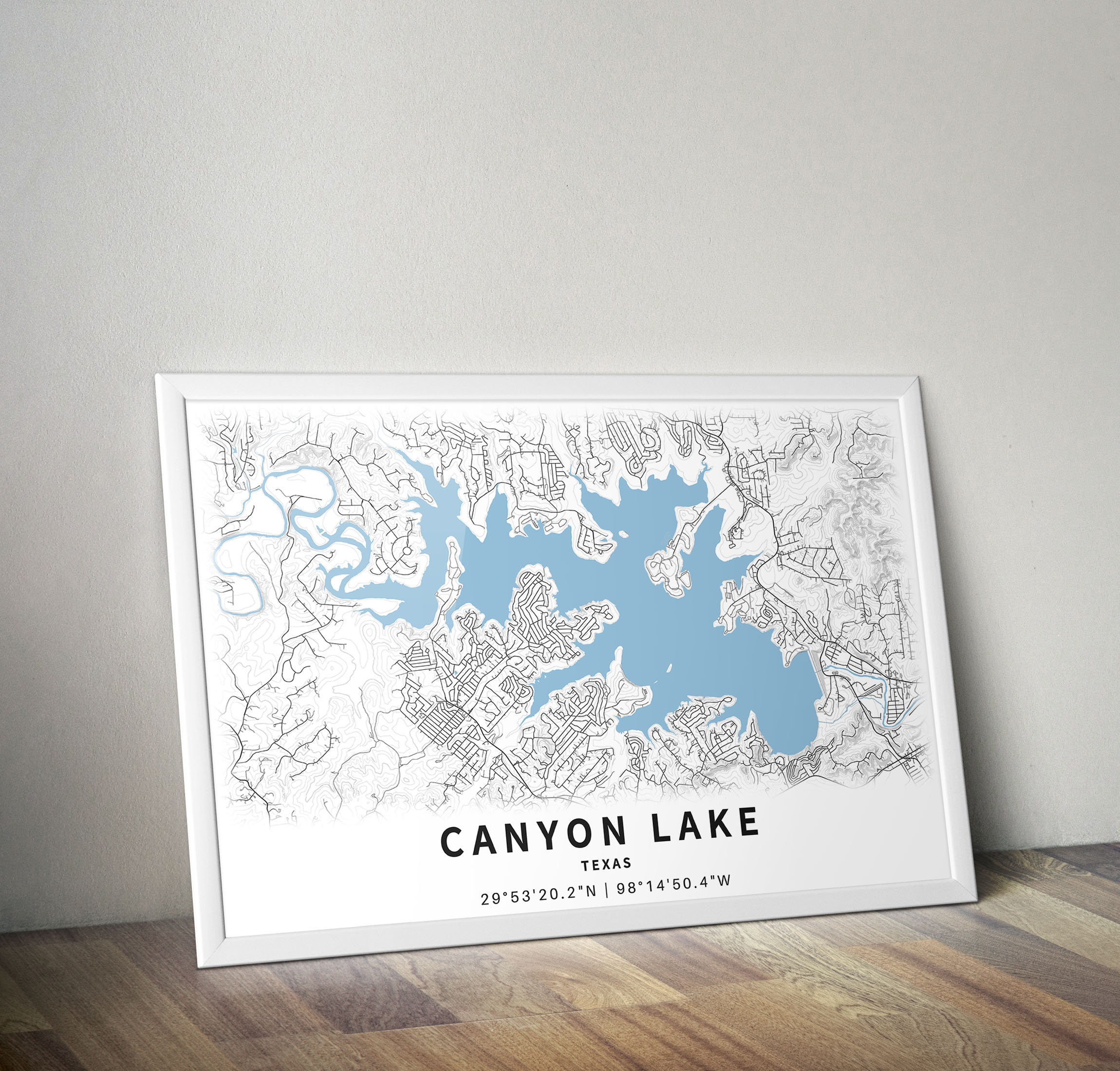 Printable Map of Canyon Lake Texas United States Instant - Etsy