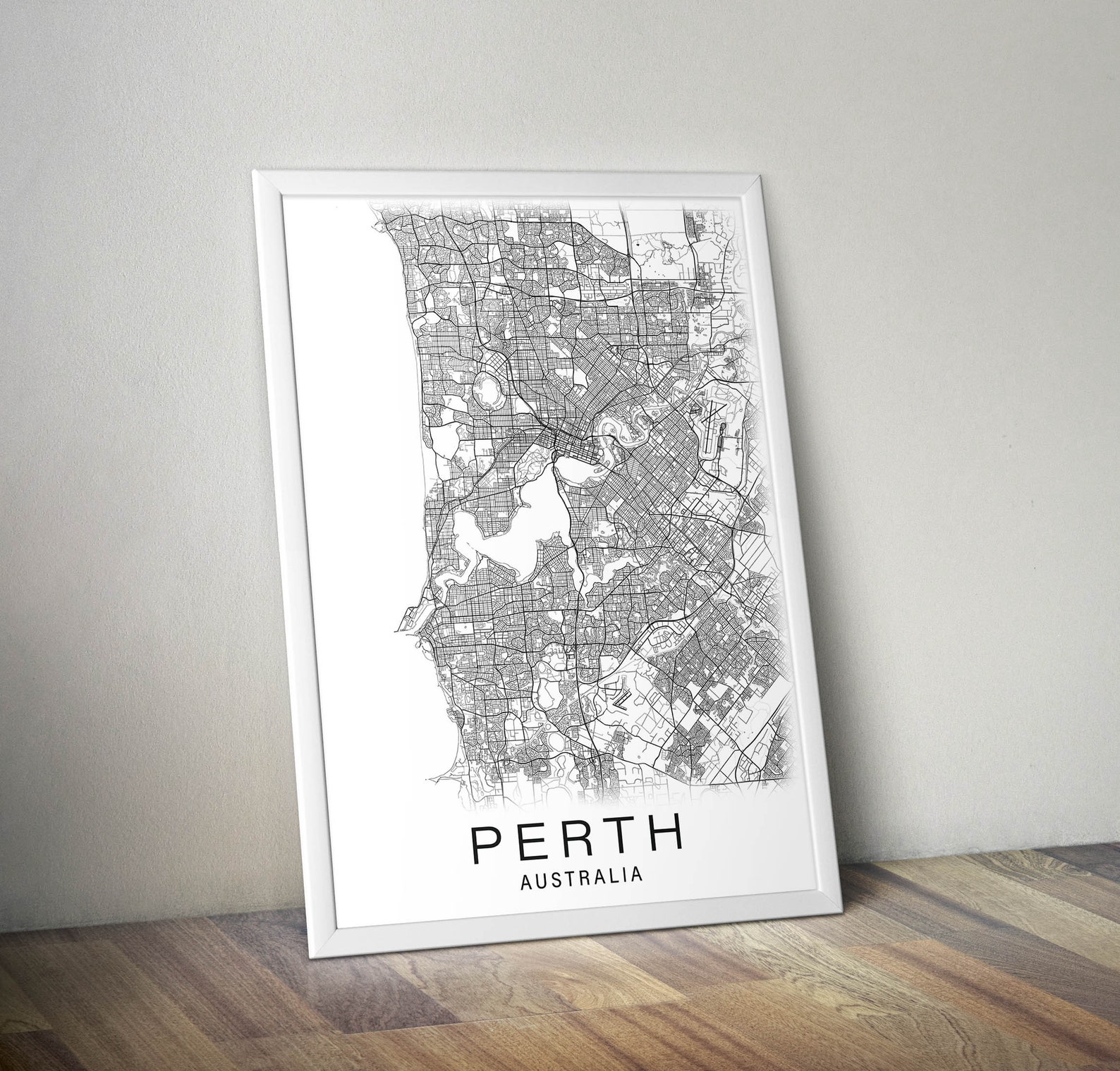 Printable Map of Perth Australia Instant Download City - Etsy