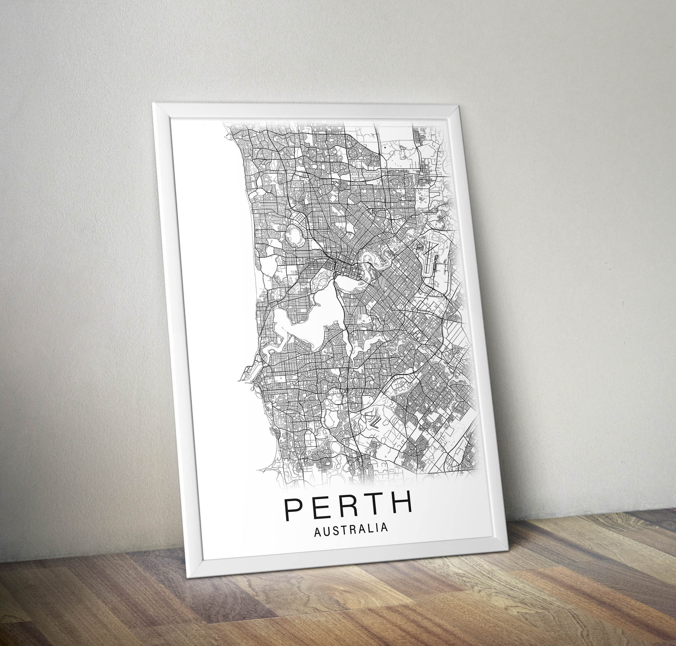 Printable Map of Perth Australia Instant Download City - Etsy