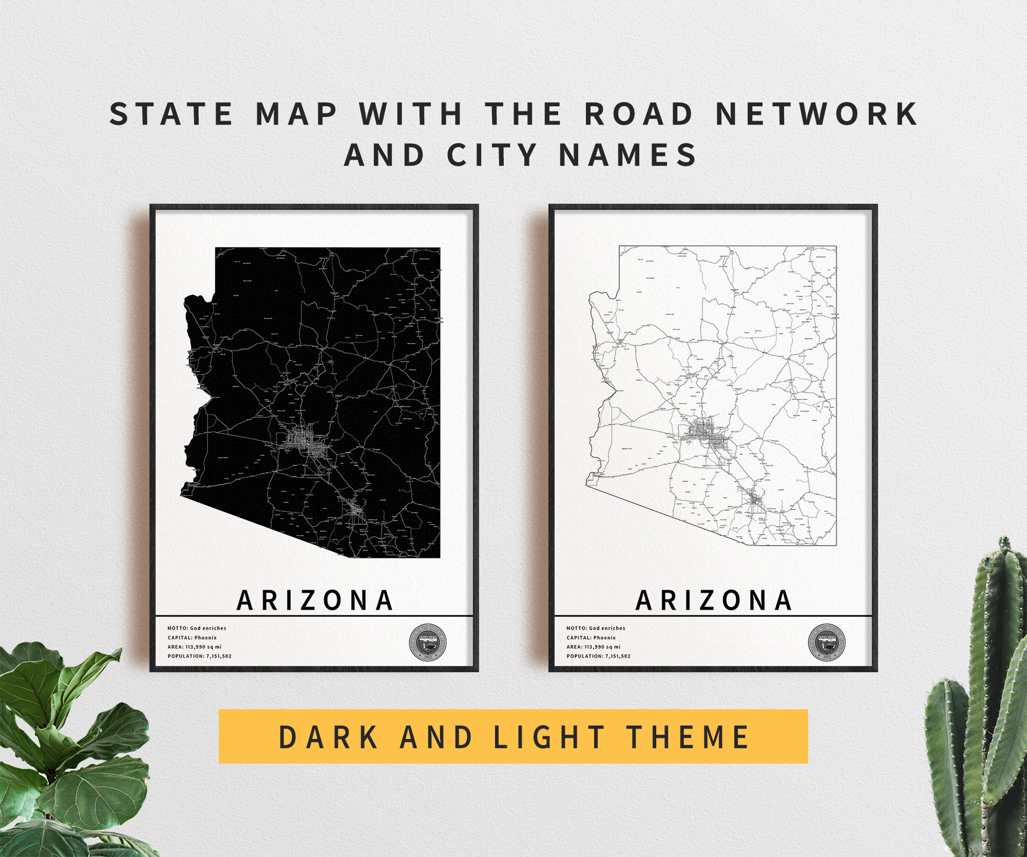 Mapa De Carreteras De Arizona Con Ciudades Y Pueblos Mapa De Arizona