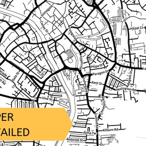 Printable Map of York, England, United Kingdom With Street Names ...