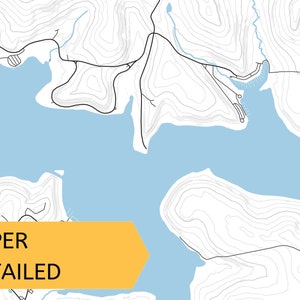 Printable Map of Lake Arthur, Pennsylvania, US Instant Download Lake ...