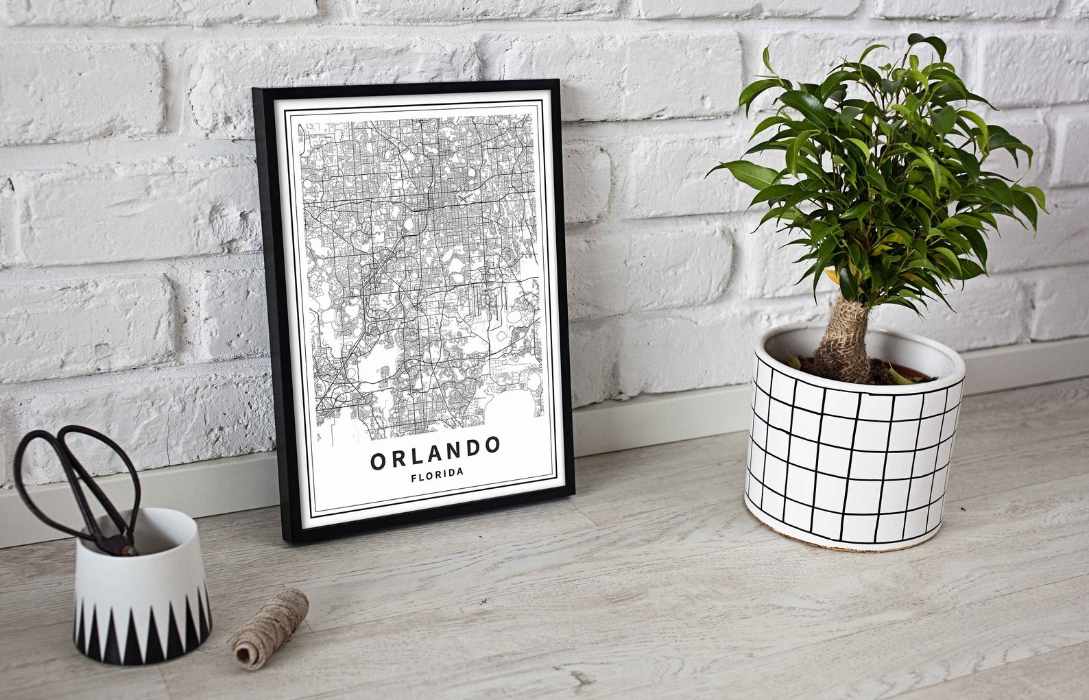 Printable Map of Orlando Florida United States Instant - Etsy