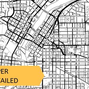 Printable Map of Rockford, Illinois, USA With Street Names - Instant ...