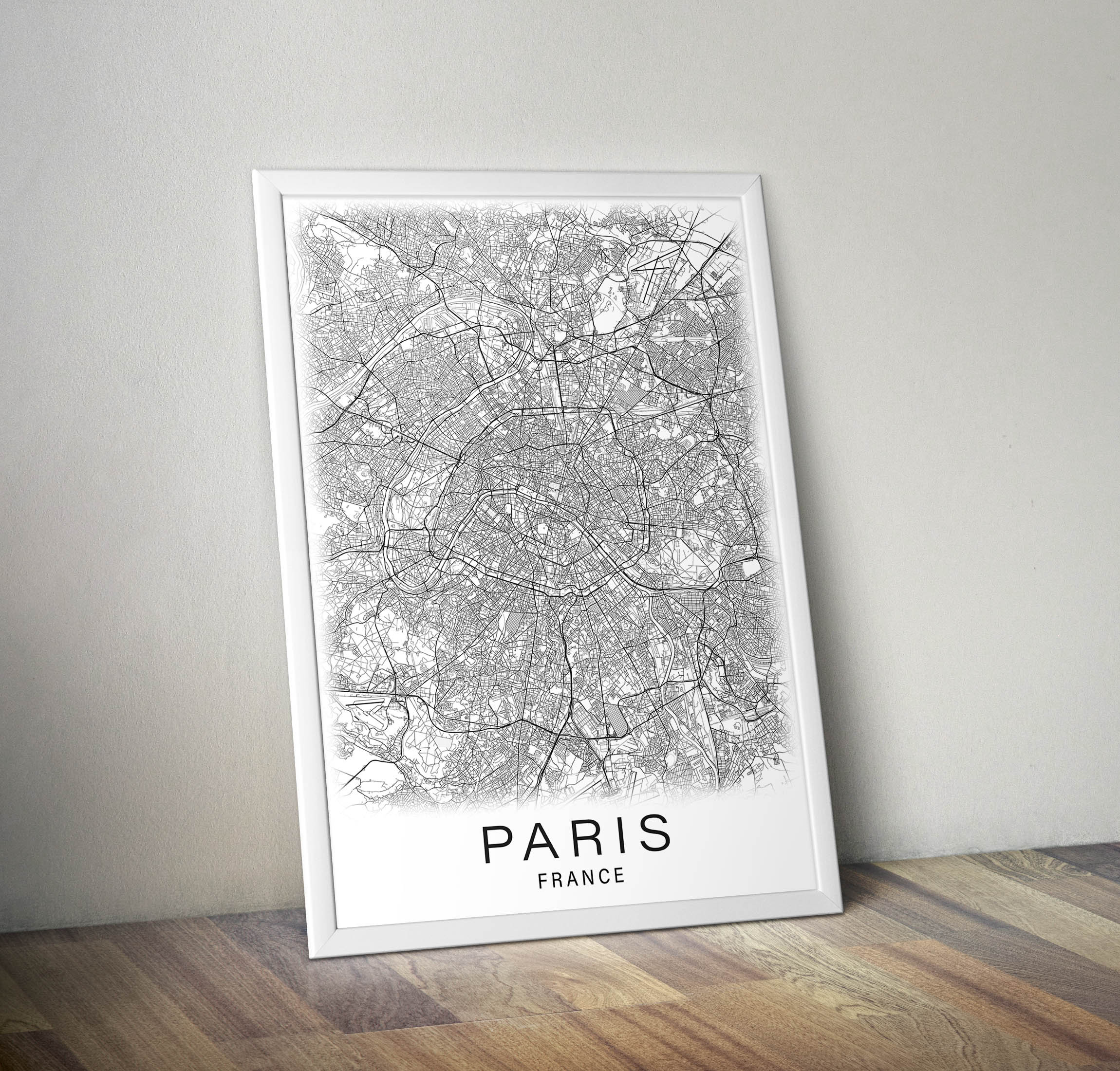 Printable Map of Paris France Instant Download City Map | Etsy