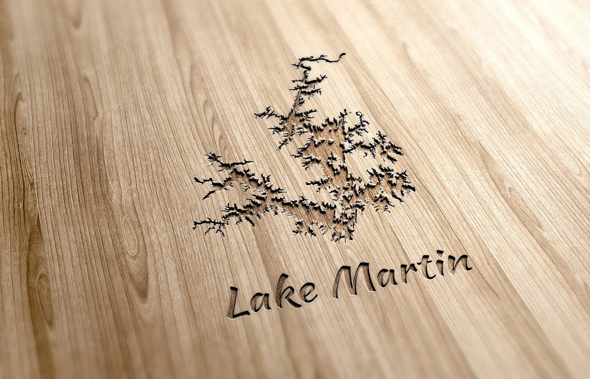 Custom Lake Map Vector File Digital Download SVG DXF PNG - Etsy