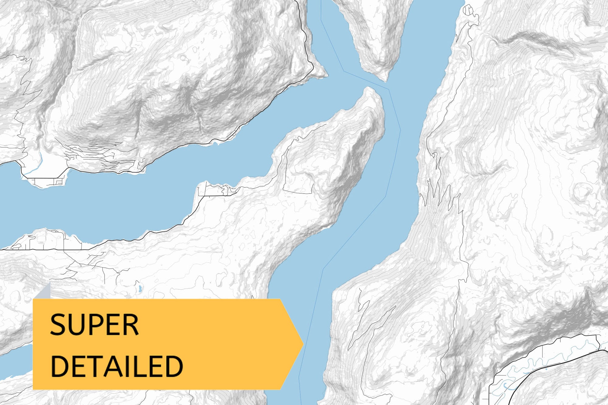 Printable Map of Shuswap Lake British Columbia Canada | Etsy