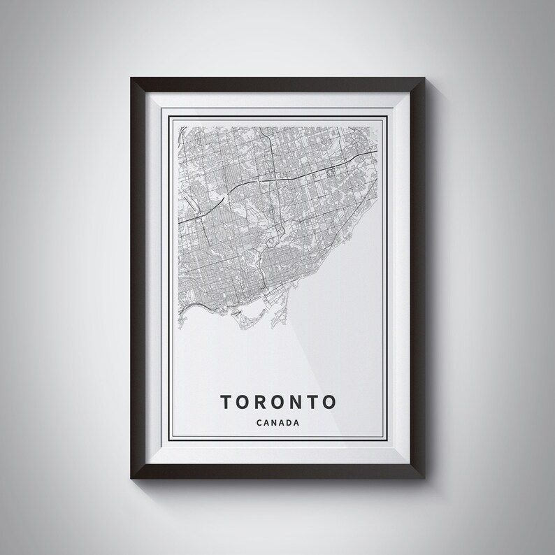Printable Map of Toronto Canada Instant Download City Map | Etsy