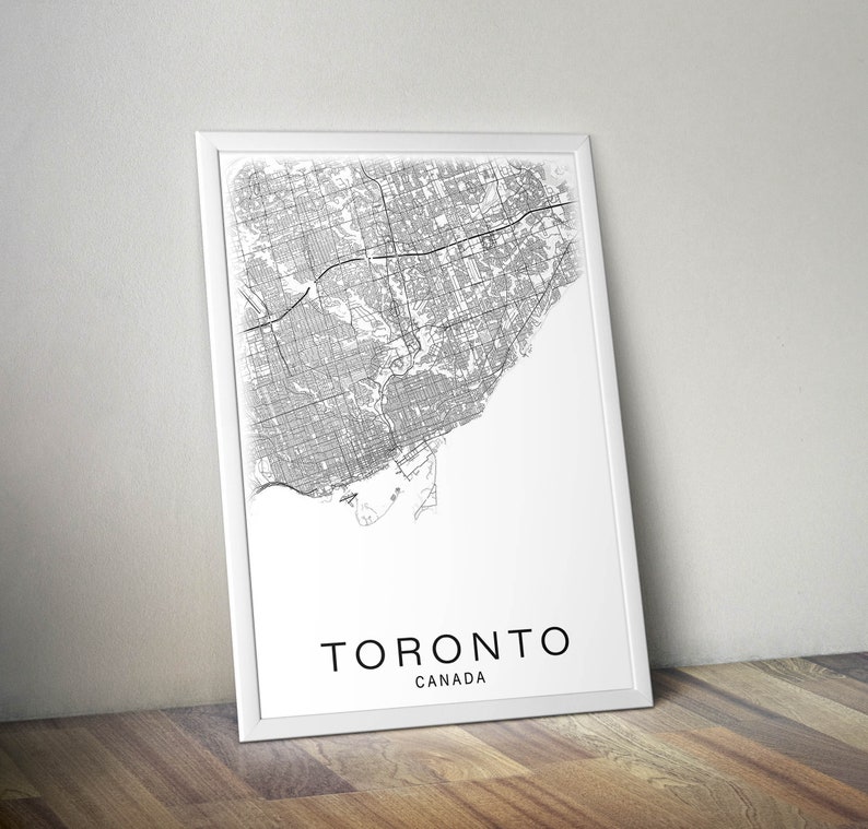 Printable Map of Toronto Canada Instant Download City Map | Etsy