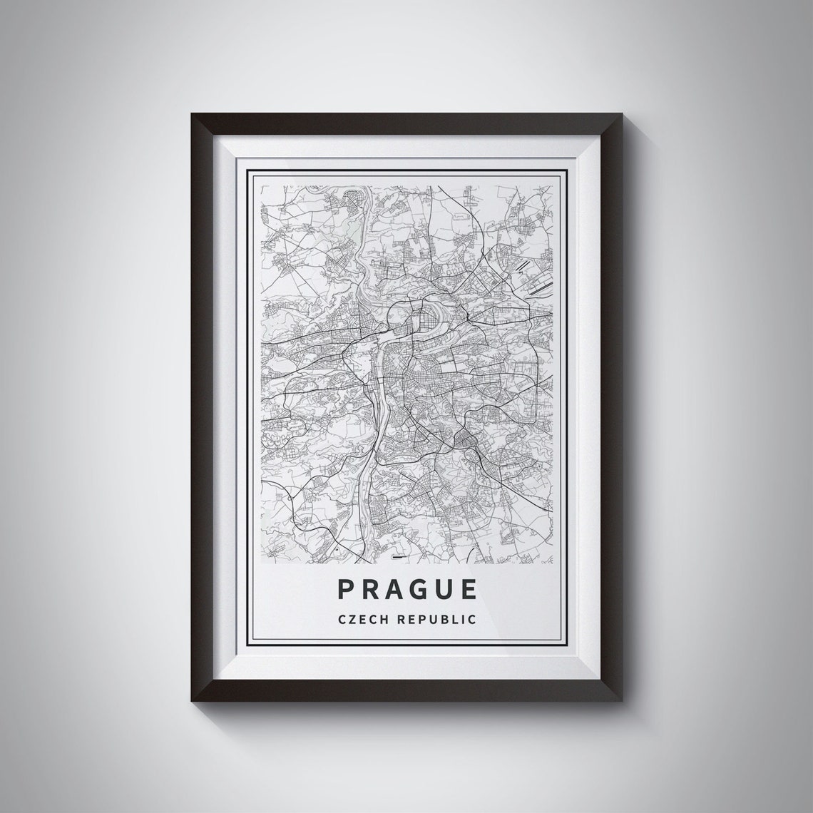 Printable Map of Prague Czech Republic Instant Download | Etsy