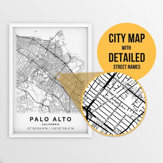 Palo Alto California Map