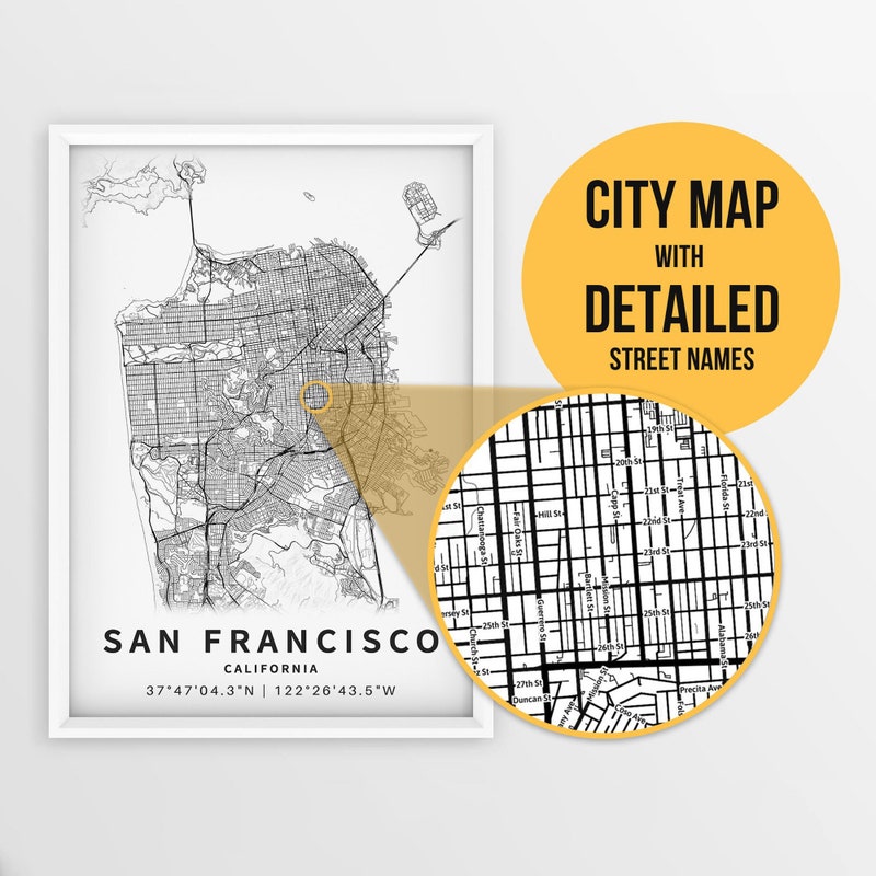 San Francisco Poster - Etsy