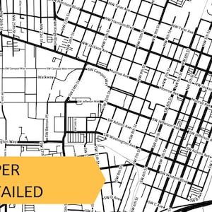 Printable Map Corvallis, Oregon, USA With Street Names Instant Download ...